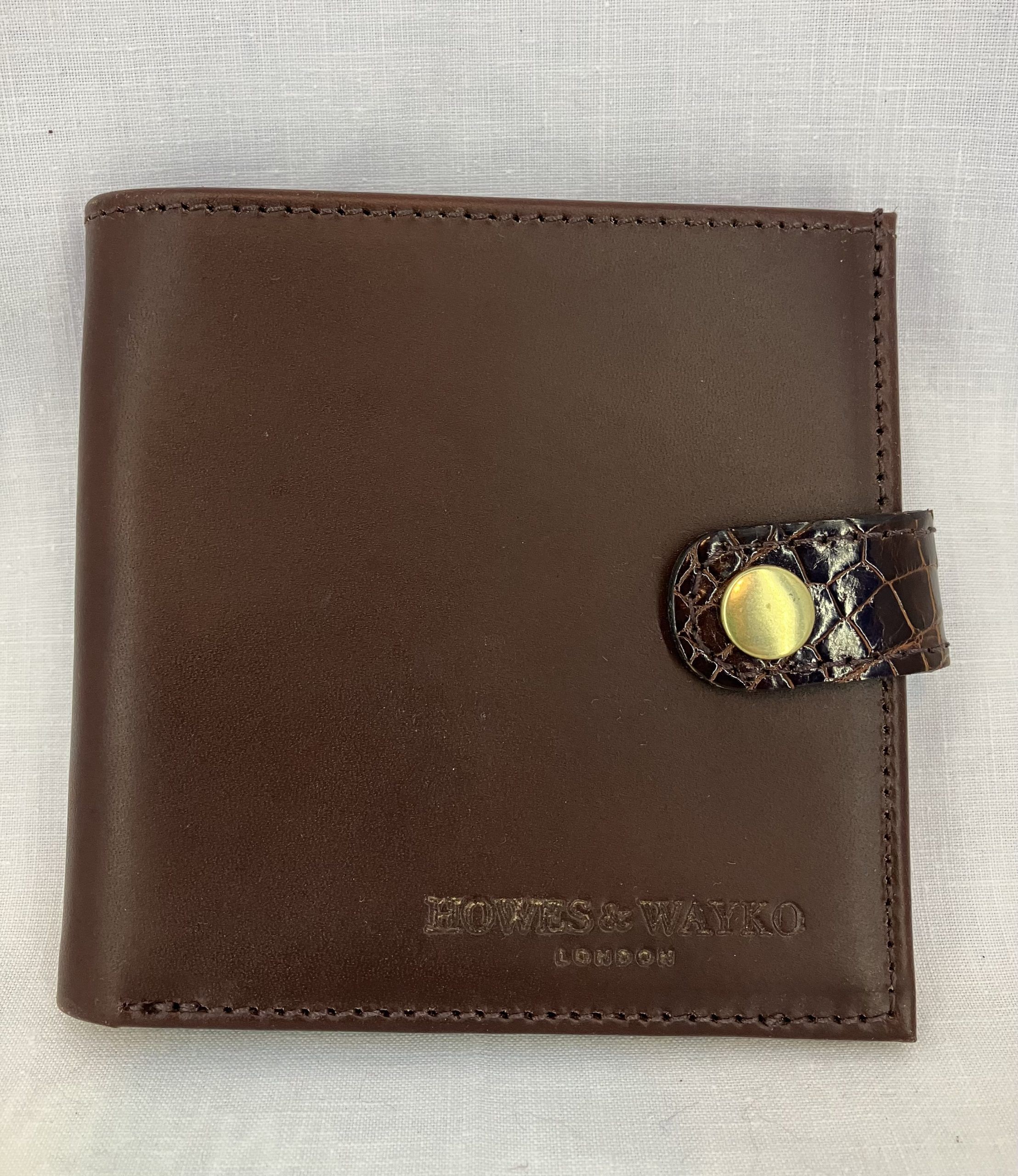 Howes & Wayko, Leather Certificate Wallet, Brown - London Gun Company