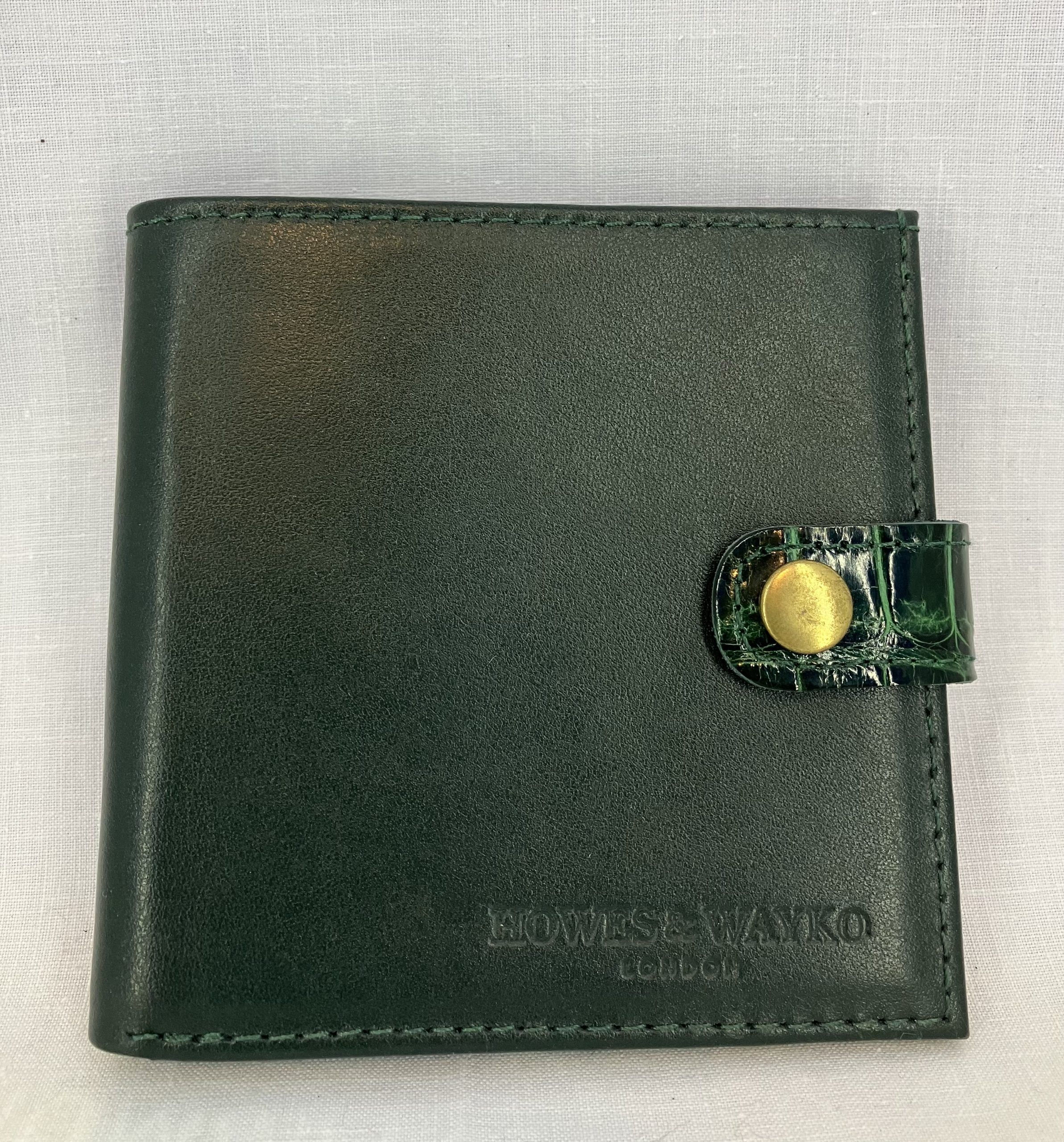Howes & Wayko, Leather Certificate Wallet, Forest Green - London Gun ...
